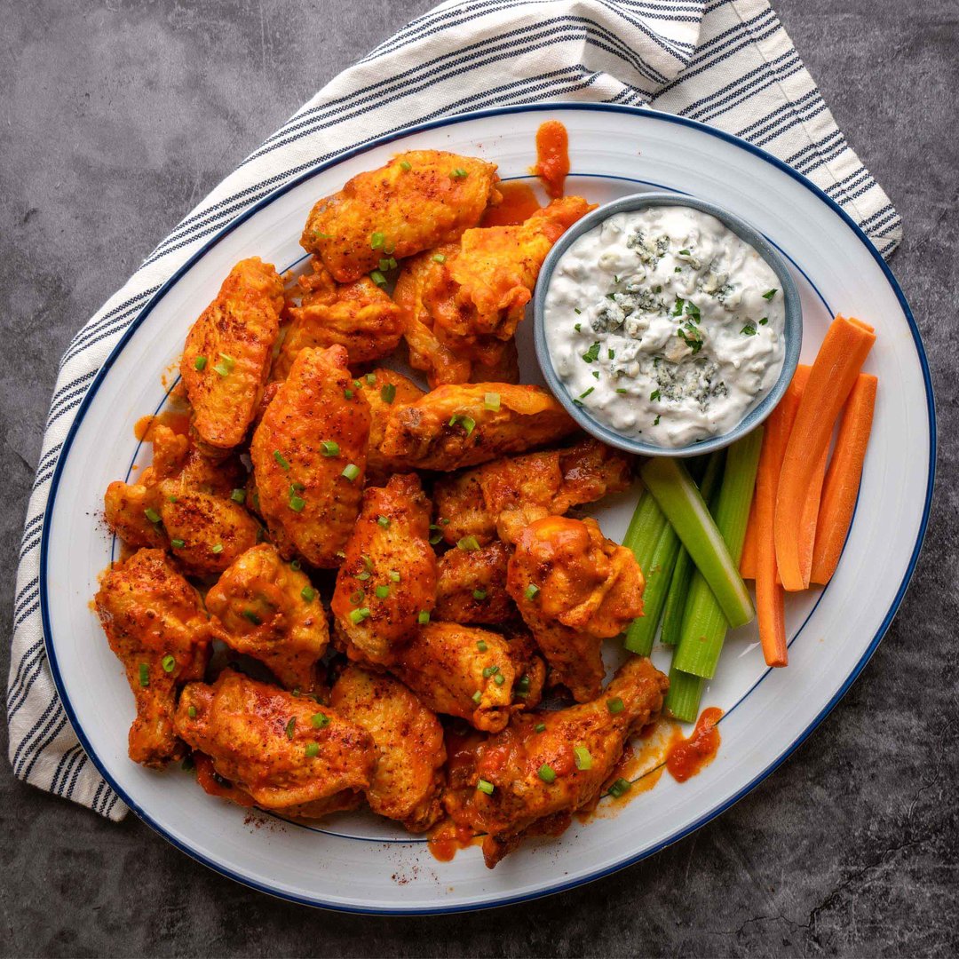 Buffalo Chicken Wings with Creamy Blue Cheese Dip by Best Foods® and ...