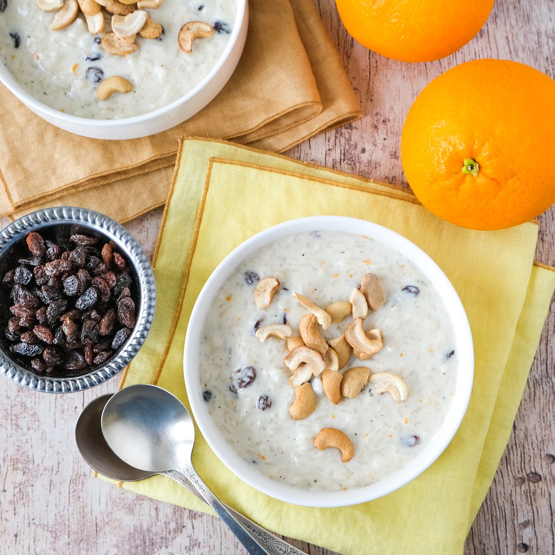 Kheer (Indian Rice Pudding) with Orange Zest, Raisins & Cashews | Safeway
