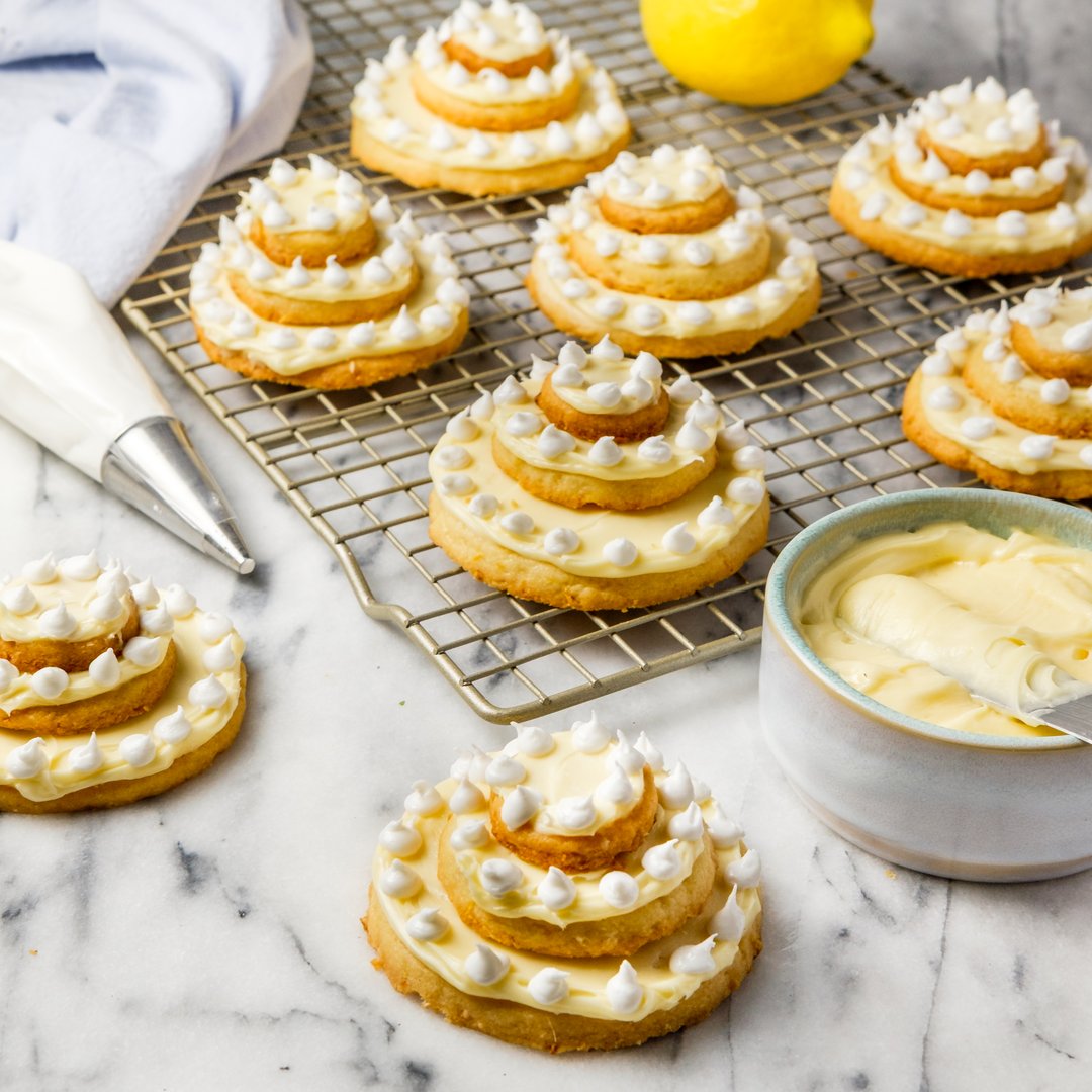Frosted Lemon Shortbread "Wedding Cake" Cookies | Shaw's