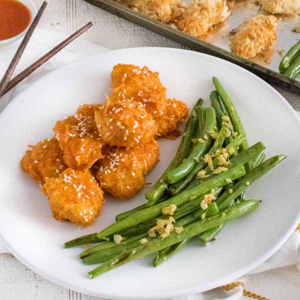 Asian Recipes - Sweet & Sour Coconut Popcorn Chicken with Ginger-Garlic ...
