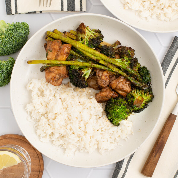 Asian Recipes - Baked Miso-Hoisin Chicken, Broccoli & Asparagus with ...