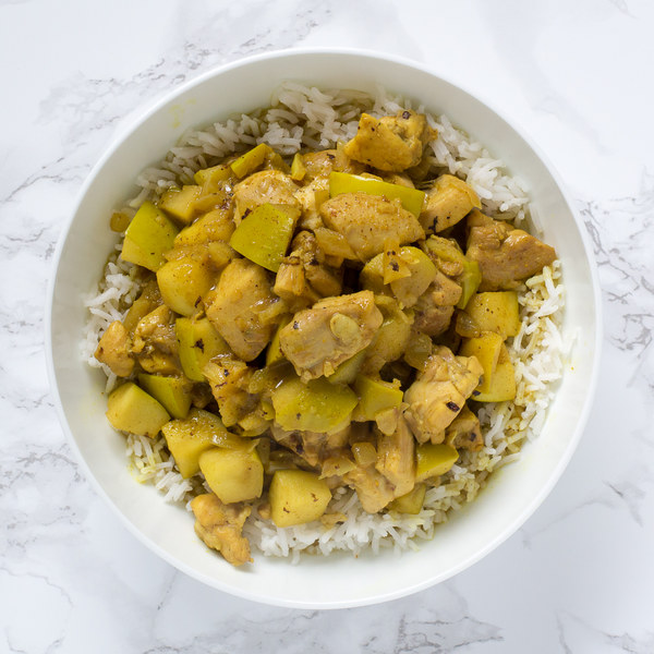 Indian Recipes - Chicken & Green Apple Curry with Basmati Rice | ACME ...