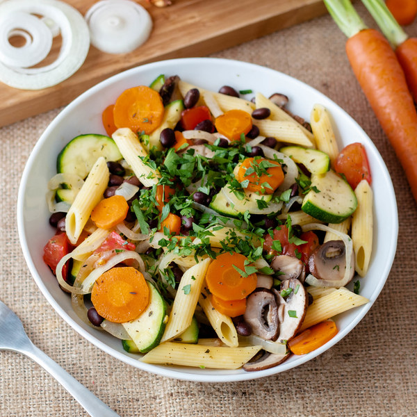 Pasta Recipes - Black Bean Penne Pasta with Mixed Vegetables | Vons
