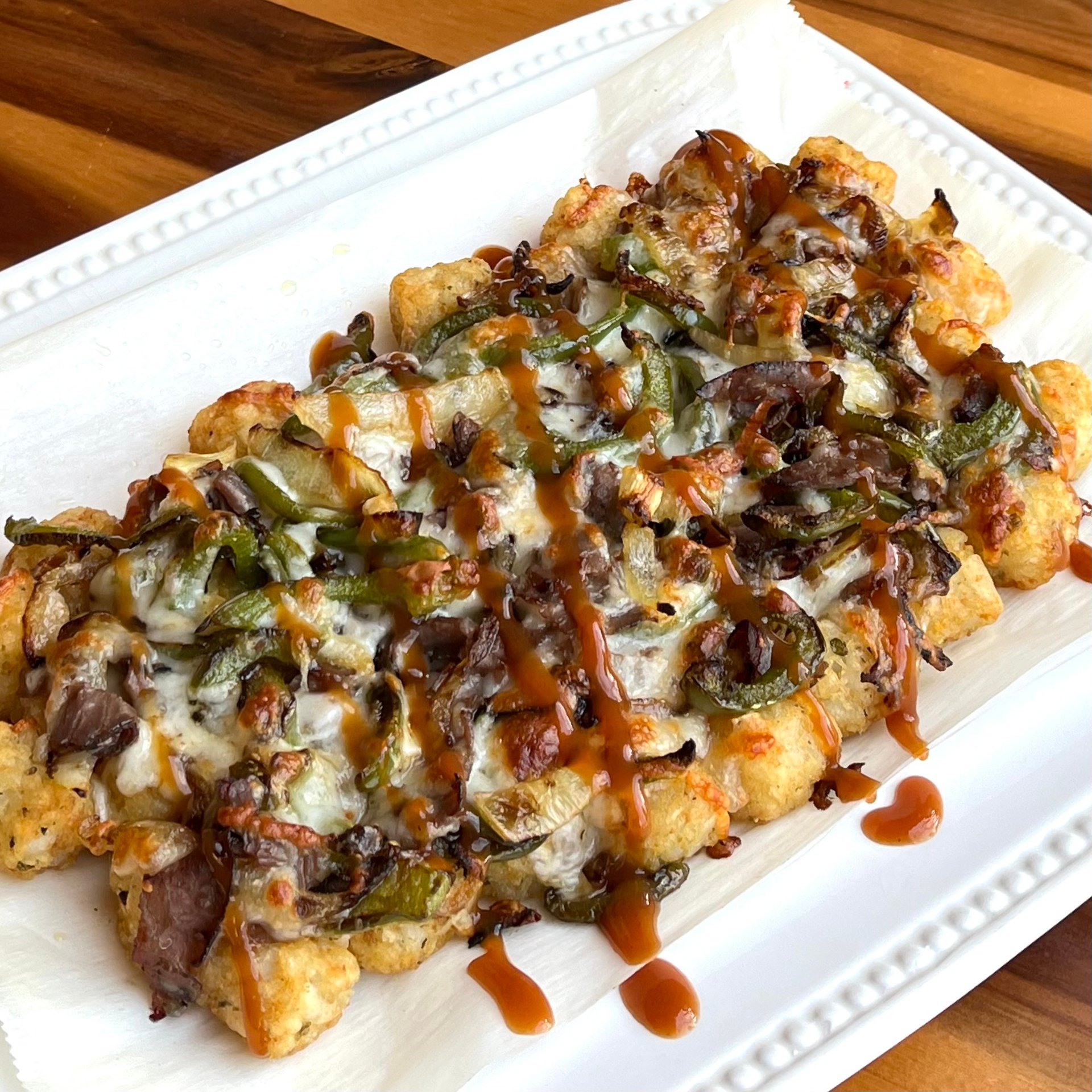 Philly Cheesesteak Tots with Deli Roast Beef and Provolone | Safeway