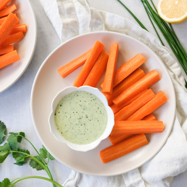 Vegetarian Recipes - Carrot Sticks with Green Goddess Yogurt Dip | Safeway