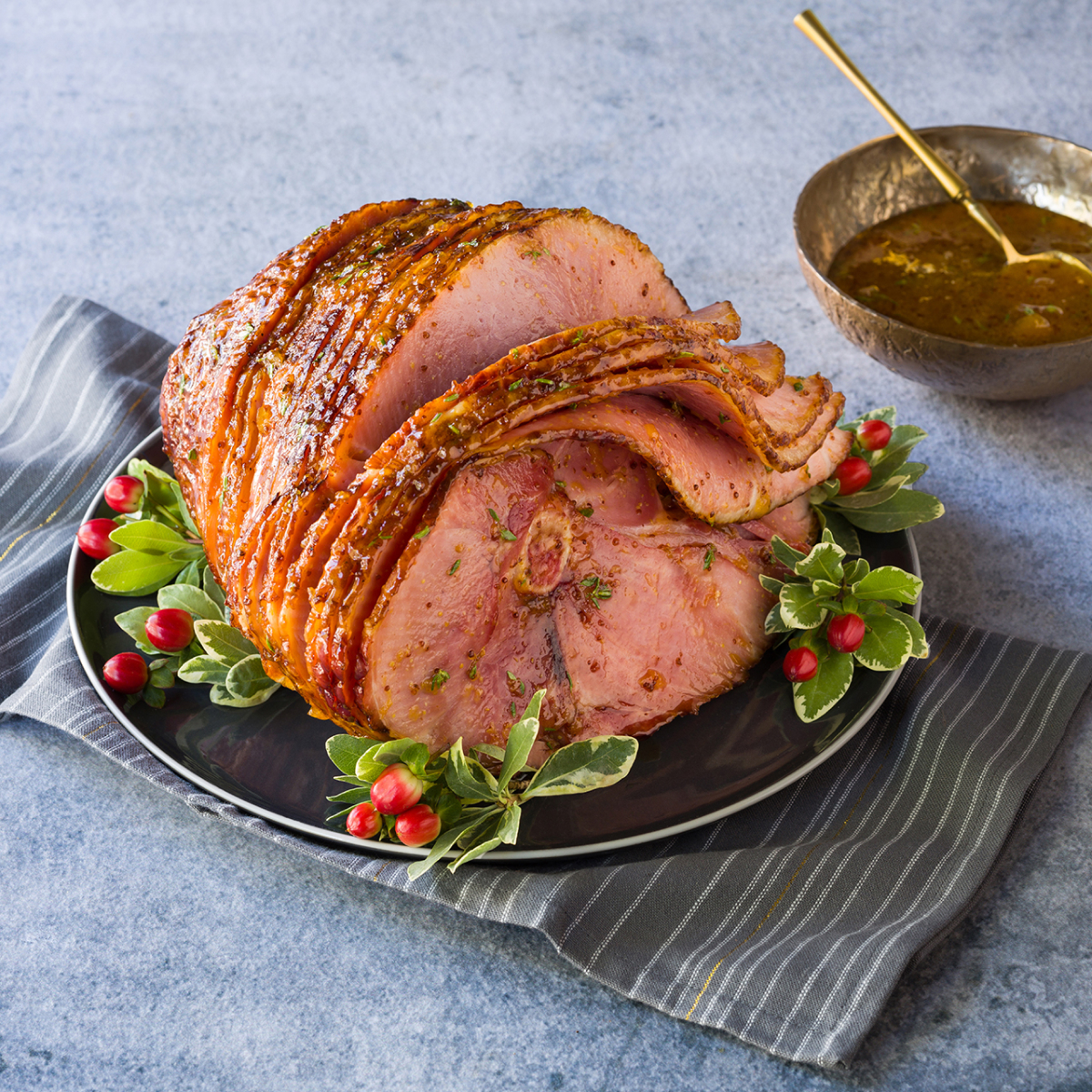 Maple-Peach Glazed Spiral Ham | Safeway