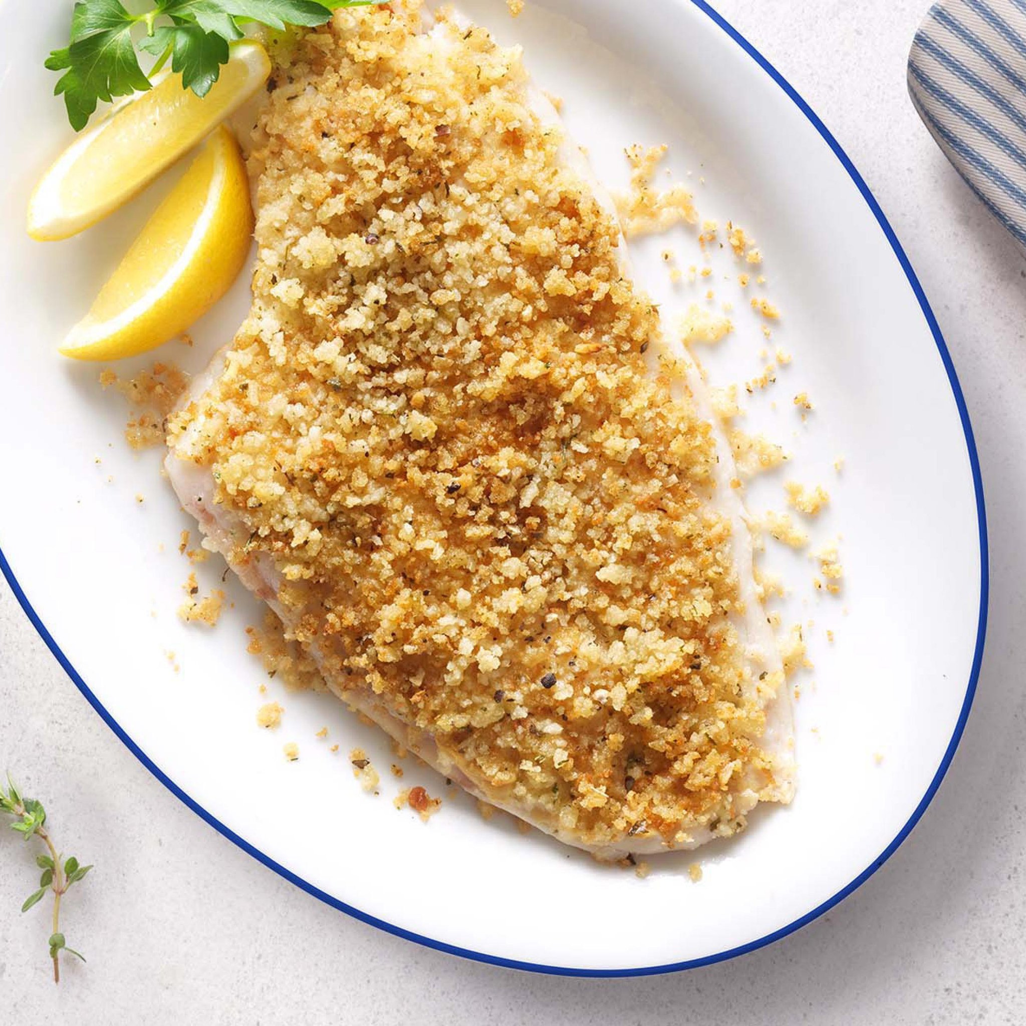 Baked Haddock with Herb Bread Crumbs | Safeway