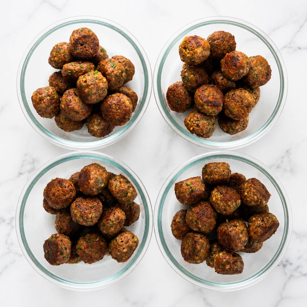 "Freezer Friendly" Italian Beef & Pork Sausage Meatballs (Batch-Cooking ...