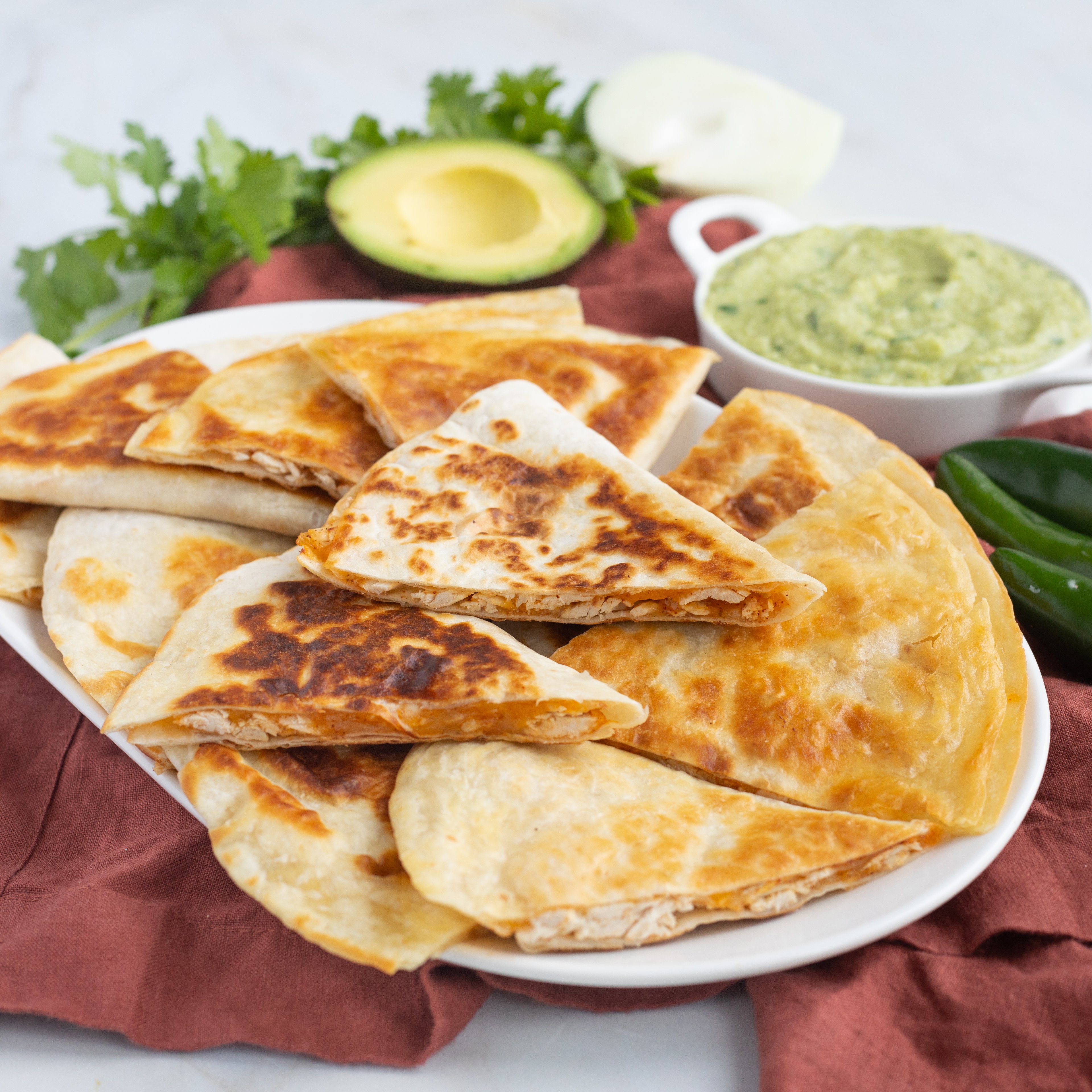 Rotisserie Chicken Quesadillas with Avocado-Jalapeño Salsa | Safeway