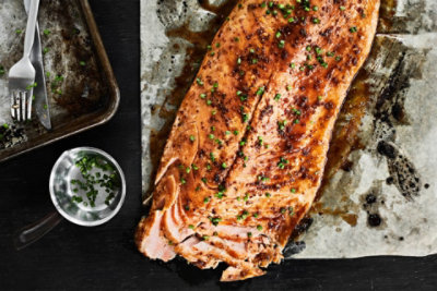 Caramelized Maple-Mustard Salmon | Safeway