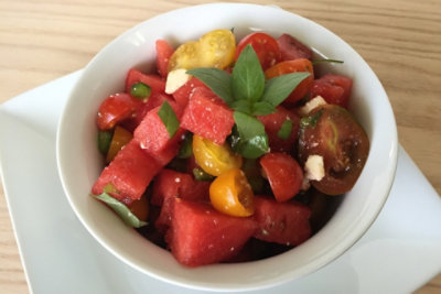 Watermelon & Heirloom Tomato Salad with Hatch Chile Vinaigrette | Jewel ...