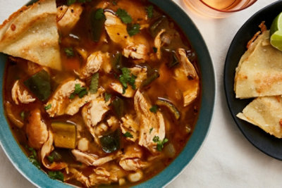 Chipotle Chicken Pozole with Crispy Quesadillas | Safeway