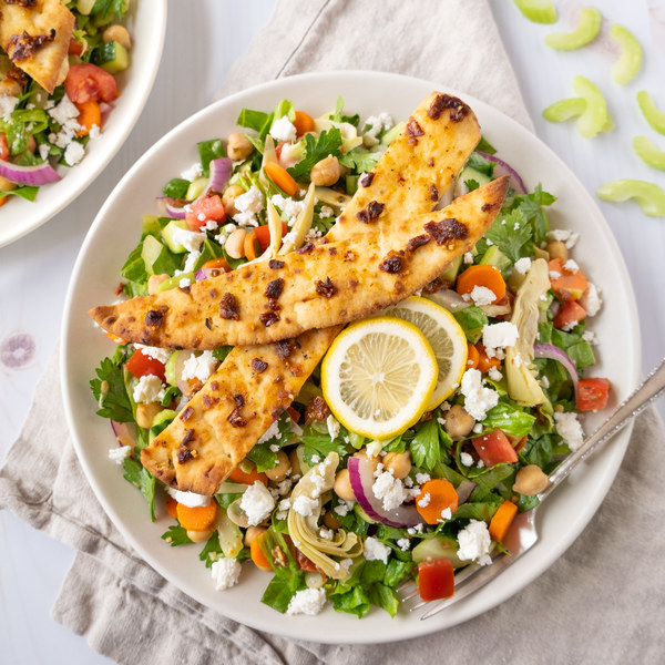 Salad Recipes - Chopped Veggie Salad with Sun-Dried Tomato Dressing ...
