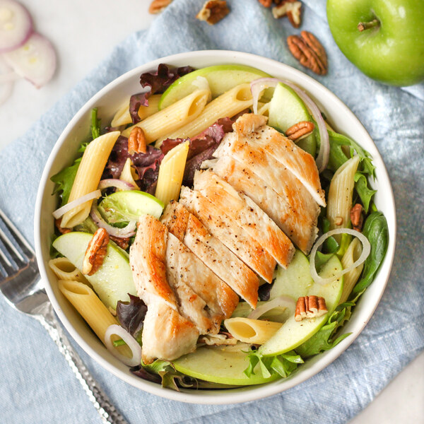 Chicken Pasta Salad with Apple, Pecans, Greens & Orange-Dijon Dressing ...