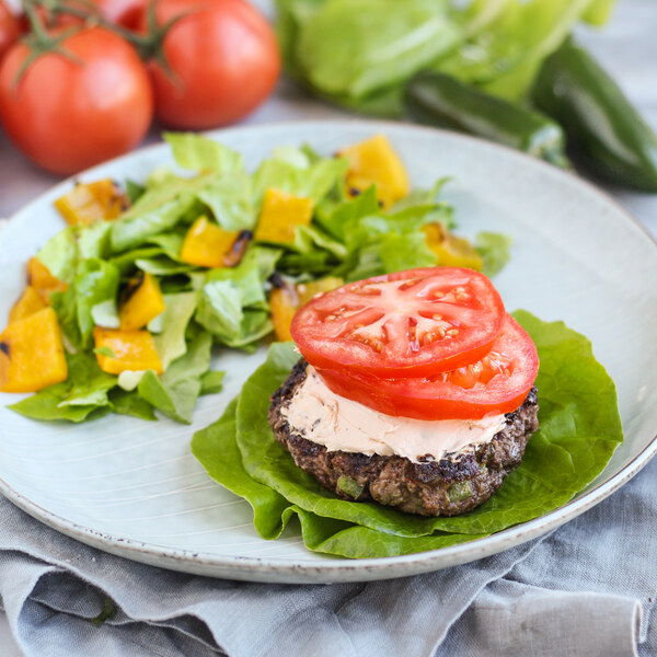 Burger Recipes - Spicy "Jalapeño Popper" Burger Wrap with Grilled Bell ...