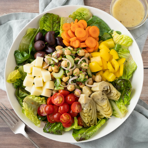 "Antipasti" Salad with Marinated Chickpeas, Mozzarella & Veggies | Safeway