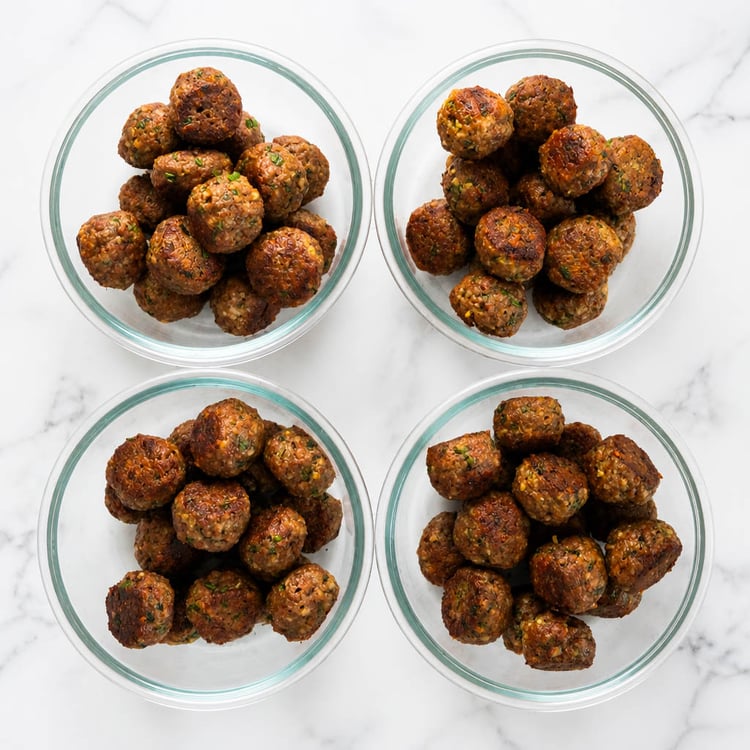 "Freezer Friendly" Italian Beef & Pork Sausage Meatballs (Batch-Cooking ...