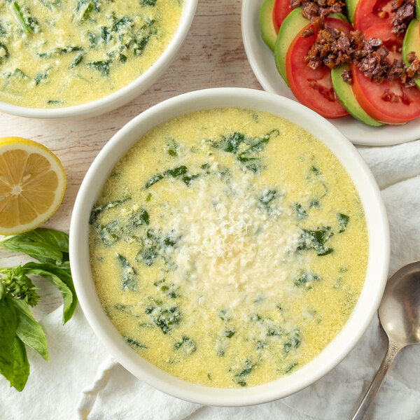 Italian Recipes - Roman Egg Drop Soup (Stracciatella) with Olive ...