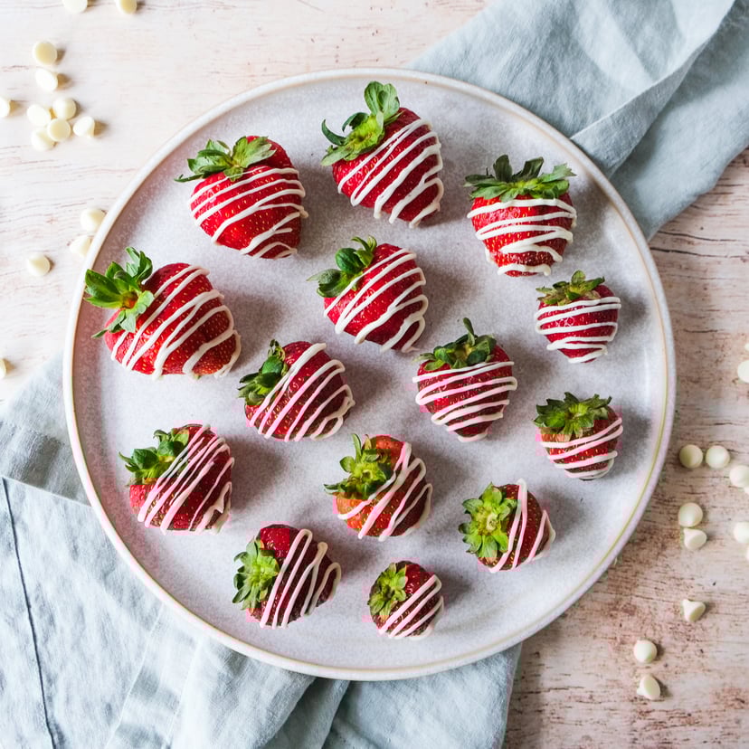 Strawberries with White Chocolate Drizzle | Albertsons