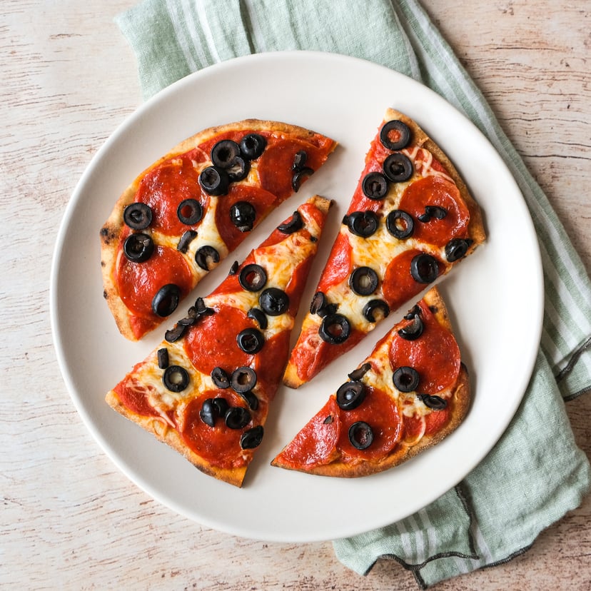 Short Cut Cheese, Pepperoni & Black Olive Flatbread | Safeway