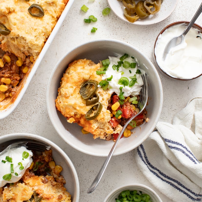 Easy Cheesy Jalapeño Cornbread & Ground Beef Taco Bake Casserole | Safeway