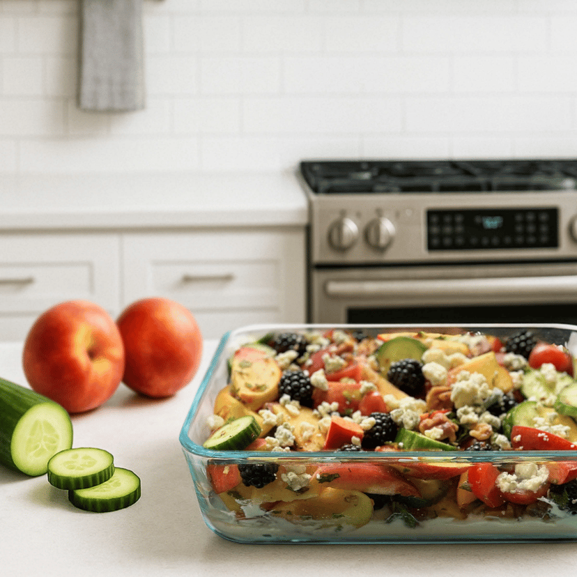 Blackberry-Peach Pride Salad by Brian Holt, Brand Manager for CHANNEL Q ...