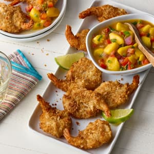 Coconut Shrimp with Spicy Mango Salsa | Albertsons