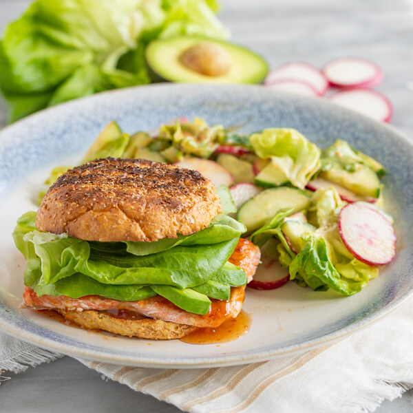 Fish Recipes - Sweet Chili Salmon Sandwich with Avocado & Ginger-Tahini ...