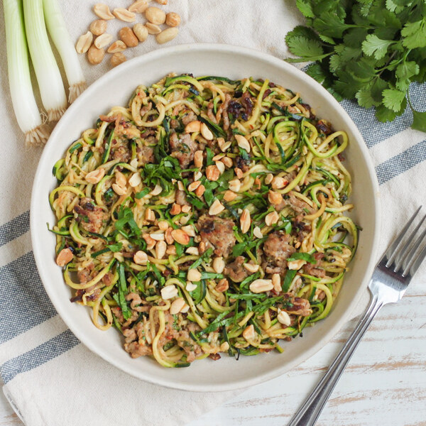 Asian Recipes - Spicy Sichuan-Style "Dan Dan" Zucchini Noodles with ...