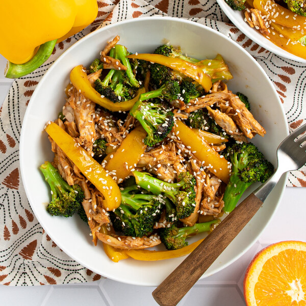 Asian Recipes - Sheet Pan Orange-Hoisin Rotisserie Chicken with ...