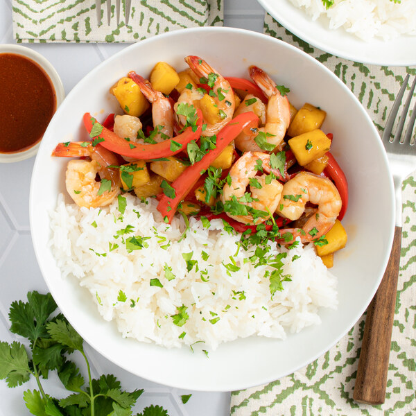 Asian Recipes - Sweet 'n' Spicy Shrimp Stir-Fry with Pineapple, Bell ...