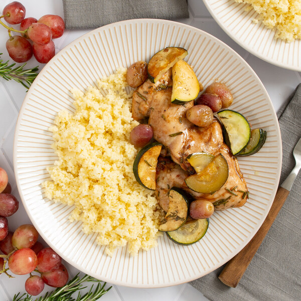 Roasted Balsamic-Rosemary Chicken, Zucchini & Grapes with Couscous ...