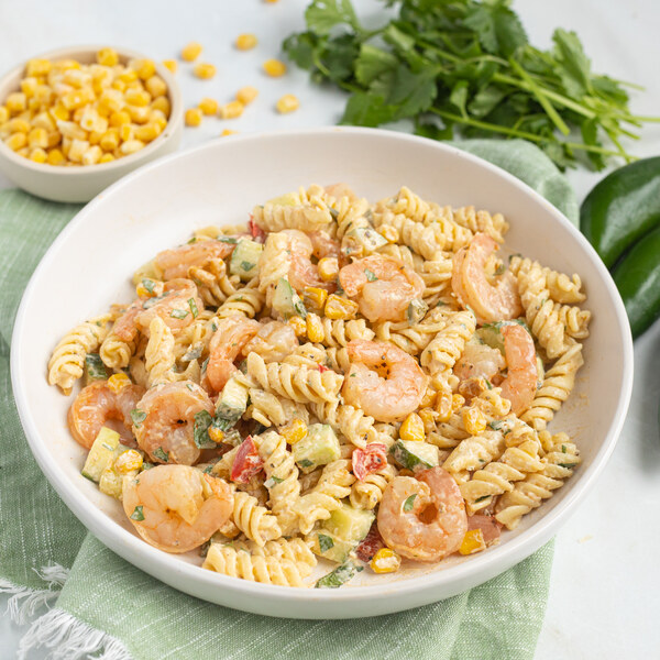 Mexican Recipes - Spicy Mexican-Style Pasta Salad with Shrimp, Corn ...