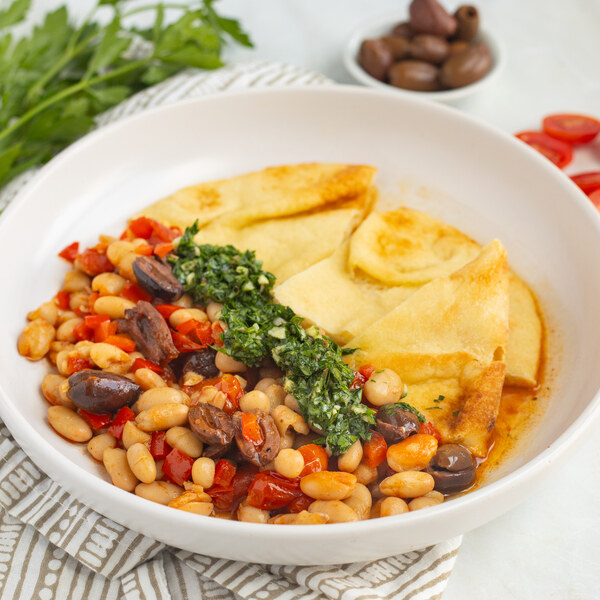 Spanish Recipes - Spanish-Style Baked Beans with Olives, Parsley ...