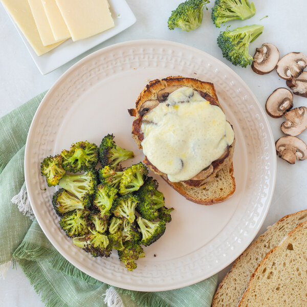 Burger Recipes - Sourdough Turkey Burger Melt with Mushrooms & Roasted ...