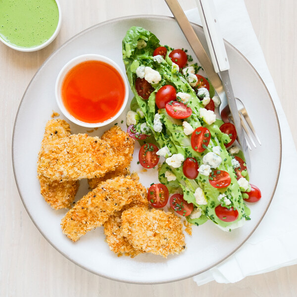 american Recipes - Hot Honey Chicken Tenders & Blue Cheese Wedge Salad ...