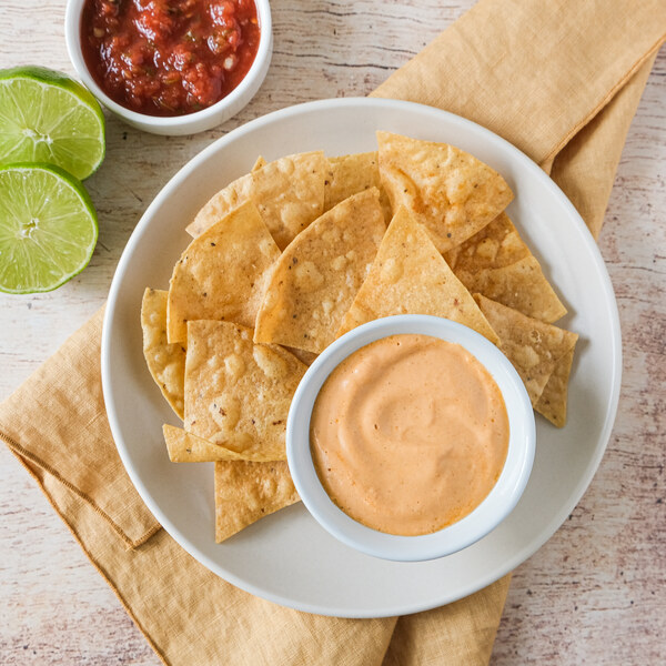 Spicy Cottage Cheese "Nacho" Dip with Tortilla Chips | Safeway