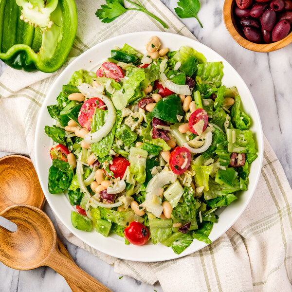 Italian-Style Chopped Salad with White Beans, Artichokes & Parmesan ...